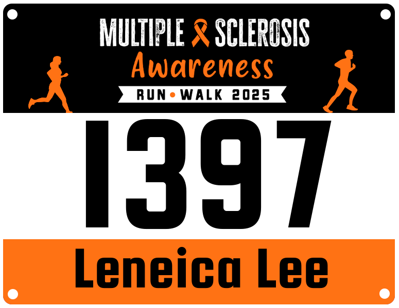 Digital Bib for Multiple Sclerosis Awareness Run/Walk