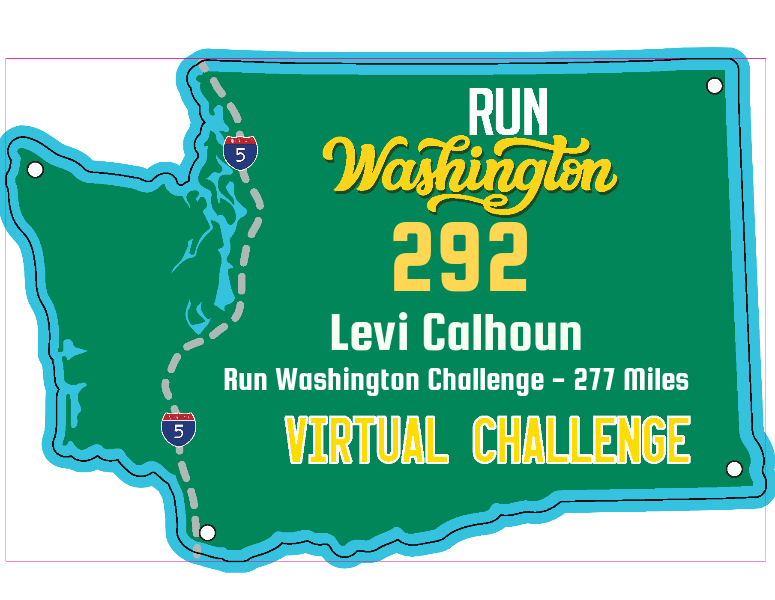Digital Bib for Run Washington - Virtual Challenge